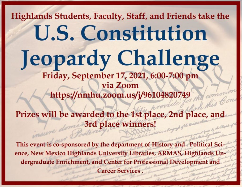Constitutional Jeopardy - New Mexico Highlands University